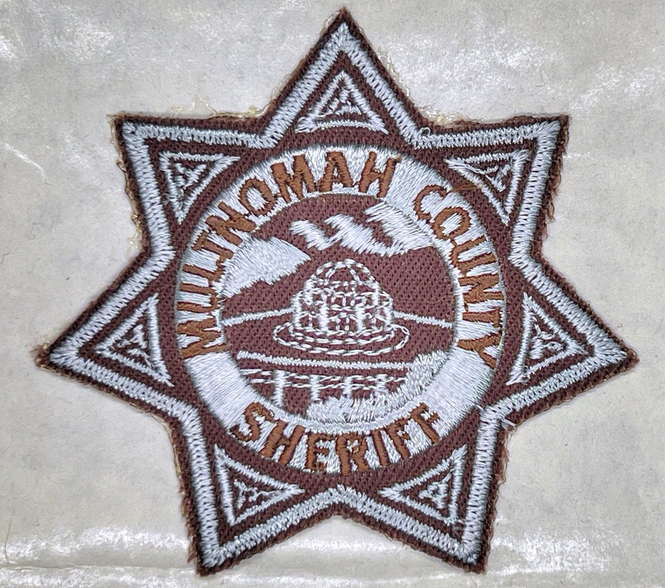 Vtg Obsolete 80s Oregon Multnomah County Deputy Sheriff Sticker Patches ...