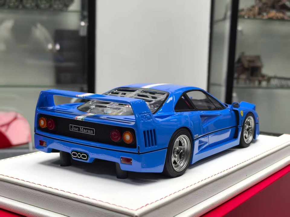 GL model 1:18 Resin model Ferrari F40 Blue Joe Macan | eBay