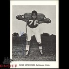 Gene Big Daddy Lipscomb signed 5x7 Photo JSA LOA Rare Football Auto ...