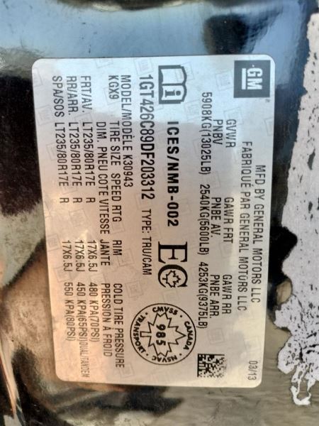 2011-2019 GMC Sierra 3500 Passenger Front Spindle Knuckle 84045104 OEM ...