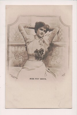Vintage Postcard Fay Davis American stage actress from Boston ...