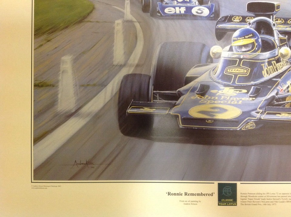 "Special Offer" 3xLotus F1 prints -Ronnie Peterson, Jochen Rindt, Jim ...