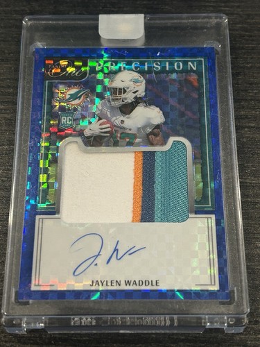 2021 Panini One Jaylen Waddle RPA RC 4-Color Patch AUTO #D /25 SSP ...