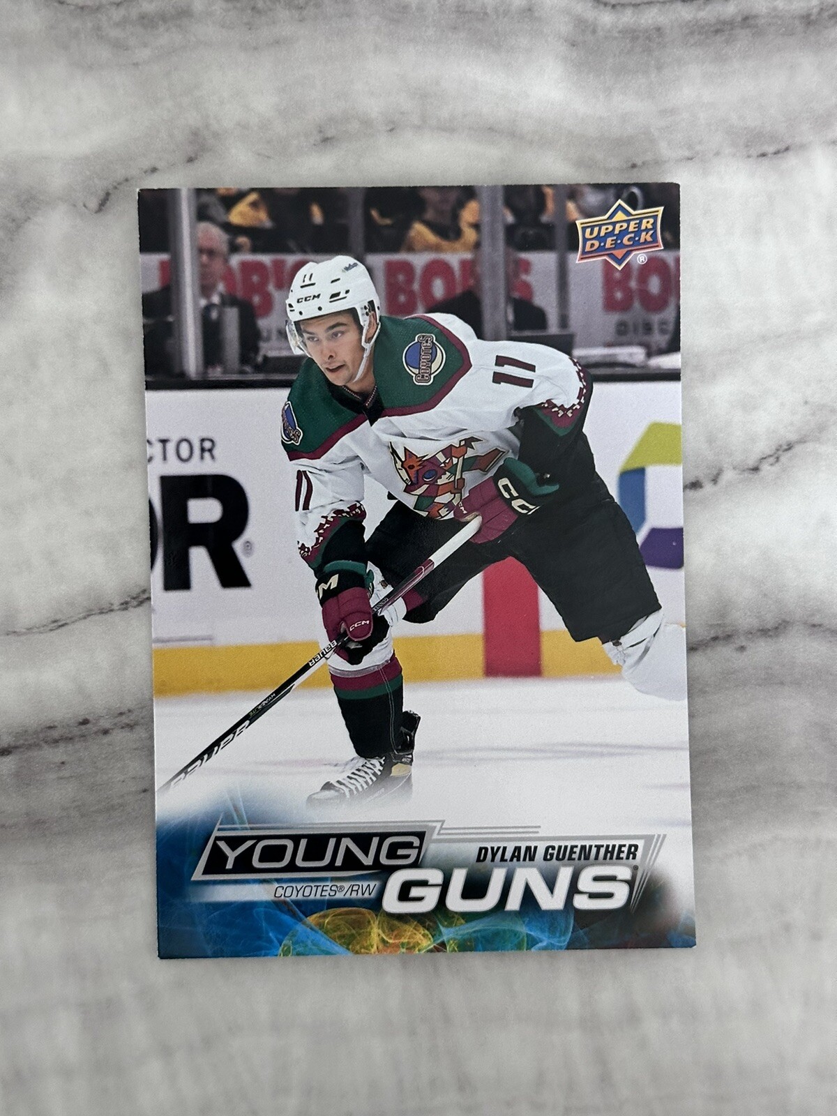 JUMBO DYLAN GUENTHER RC 2022-23 UD YOUNG GUNS OVERSIZED ROOKIE COYOTES ...