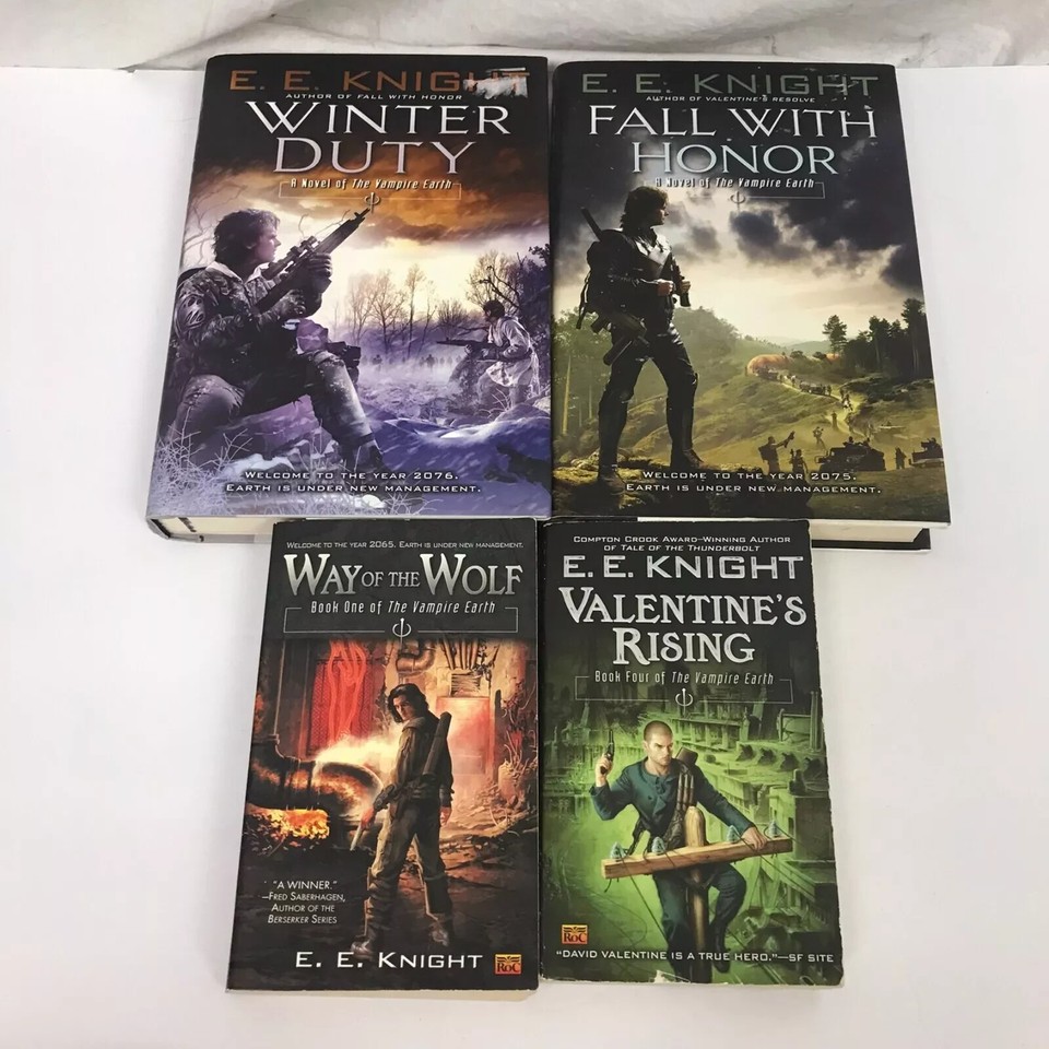 Lot of 4 EE Knight Paperback Books Novels Vampire Earth Series | eBay