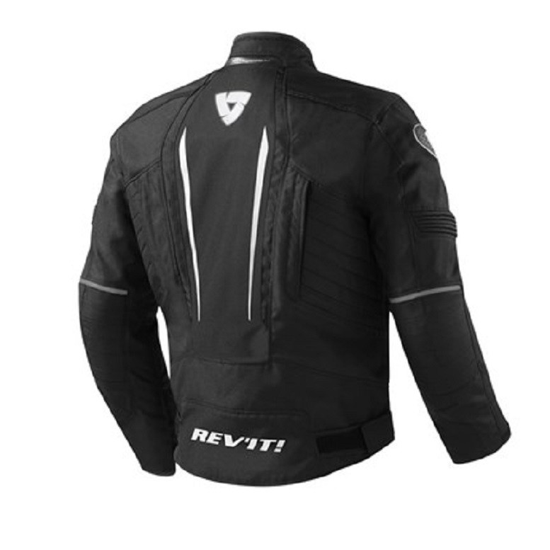 Motorcycle Jacket Rev'It Revit Shield Black Jacket Waterproof Removable ...