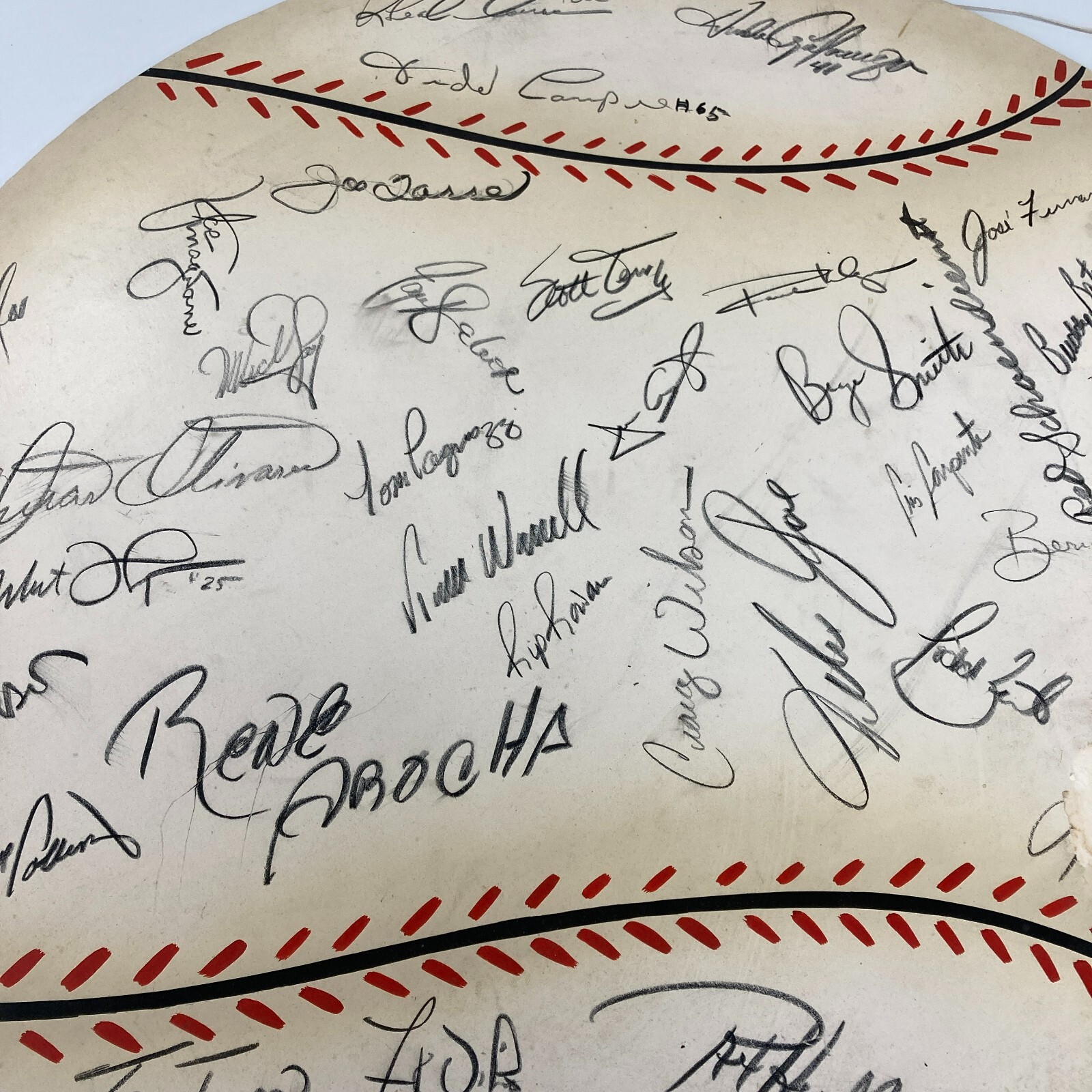 1991 St. Louis Cardinals Signed Large 24x24 Baseball Display | eBay