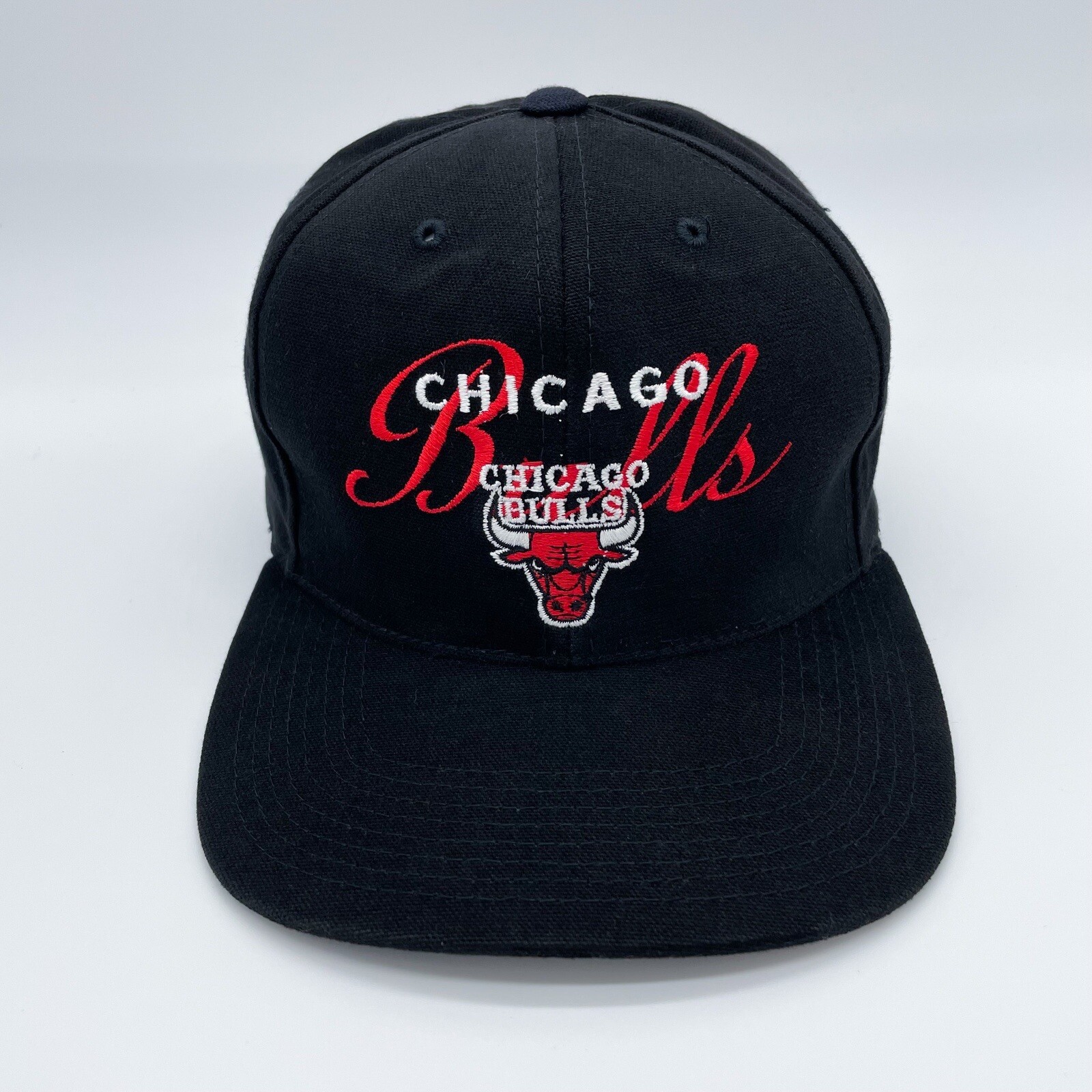 Vintage 90s Chicago Bulls Snapback Hat Cursive | eBay