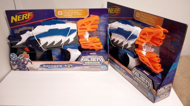 NERF Alien Menace Ravager Blaster 2017 8 Years for sale online | eBay