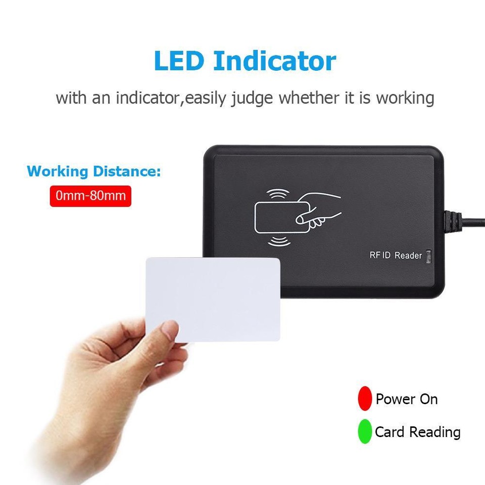 EM ID Smart Card Reader Small RFID USB Reader for Access Control ...
