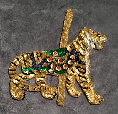 Vintage Sequin Tiger Carousel Patch Applique Sew-On Glue-On Las Vegas, NV | eBay