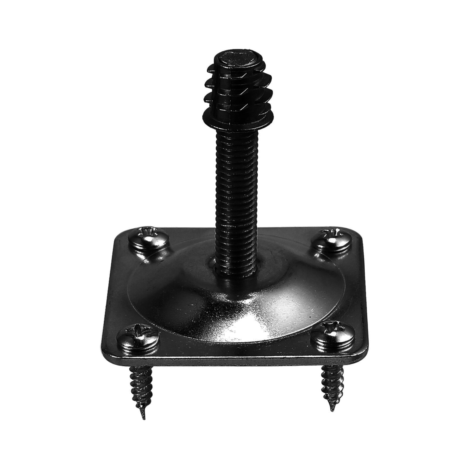 Set Of 4 Leg Fixing Level Mounting Plates Brackets Plates With M8 Metal ...
