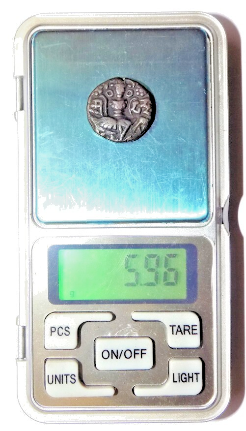 979-03- HUNNIC DYNASTIES OF KASHMIR -DIDDA RANI 1 STATER COIN- WT. 5.96 ...