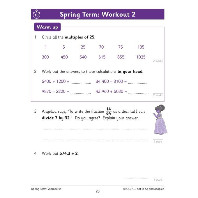 Cgp Year 6 Maths Workout Answers | EOUA Blog