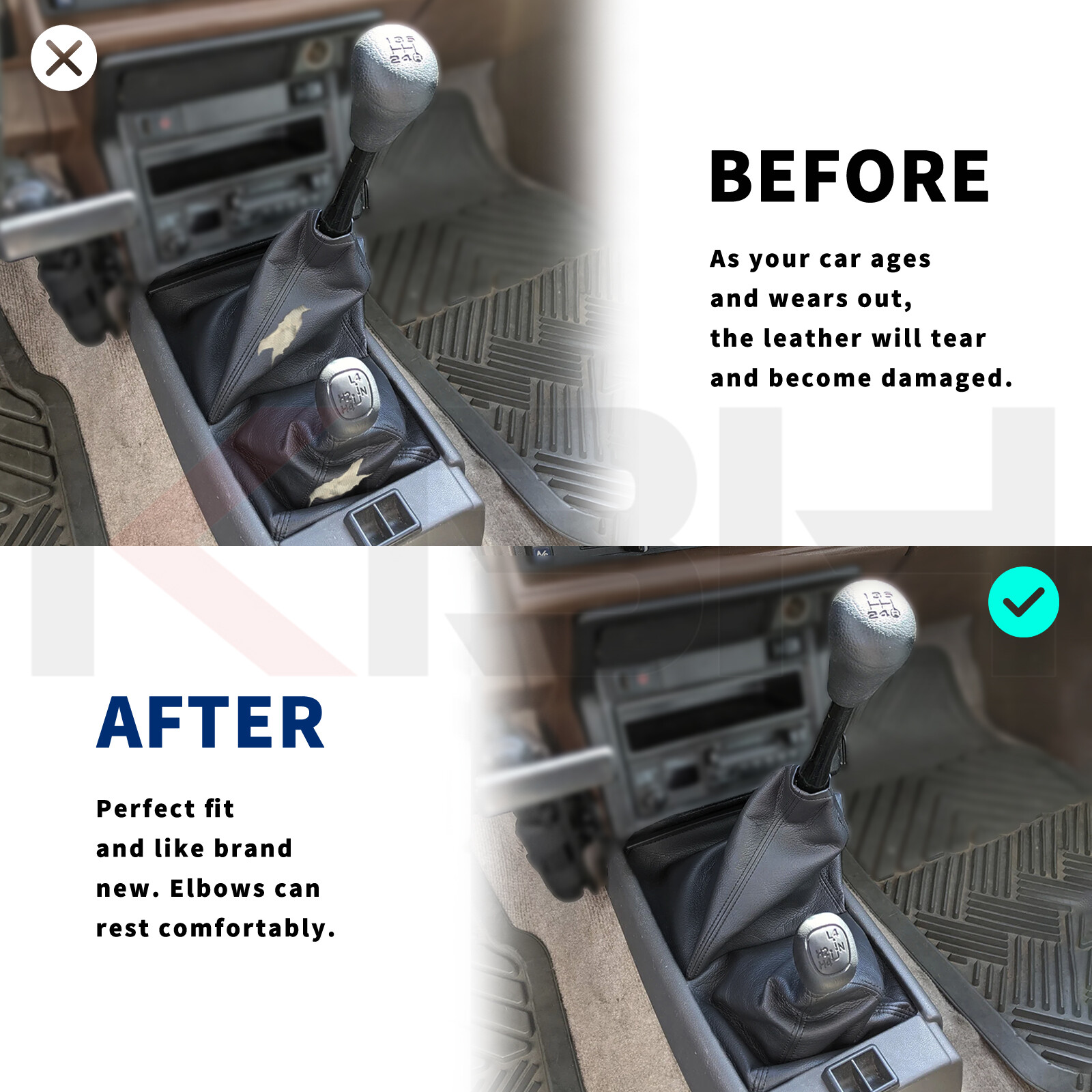 Fits 84-89 Toyota 4Runner Pickup 4x4 Manual Shift Boot Cover Shifter ...