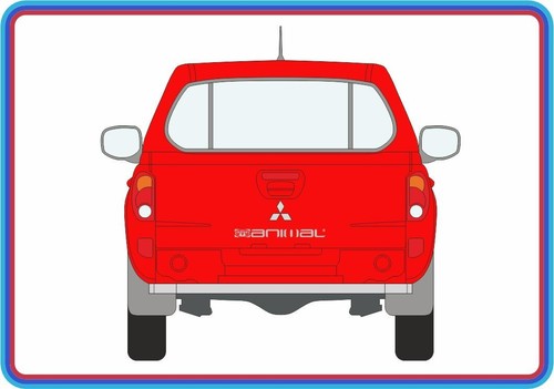 MITSUBISHI L200 ANIMAL DECAL REAR STICKER PICKUP 4X4 GRAPHICS | eBay UK