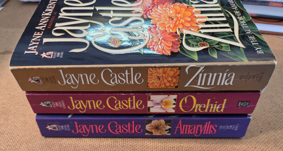 Jayne Castle AKA Jayne Ann Krentz Zinnia, Orchid & Amaryllis Paperback ...