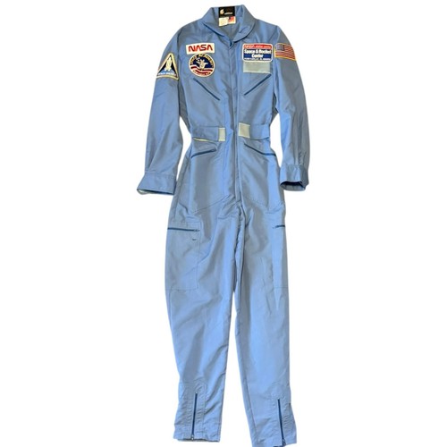 Vintage NASA Space Academy Huntsville AL Blue Flight Suit Jumpsuit 60 ...