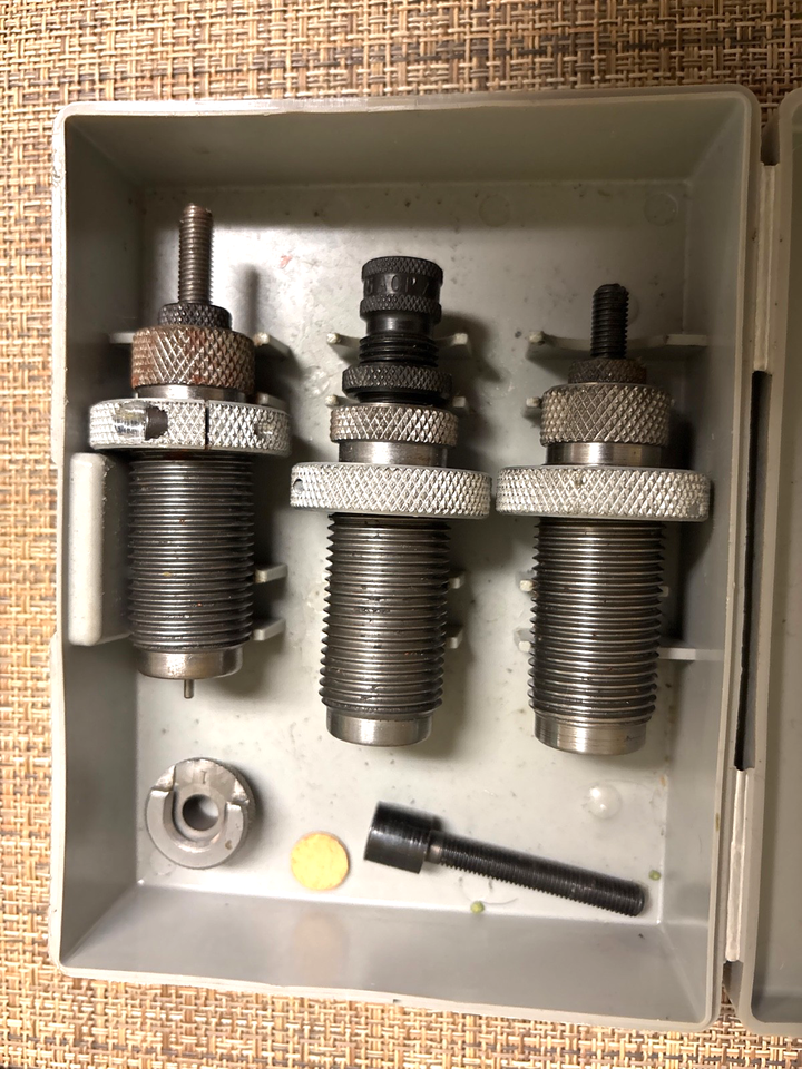 RCBS 18912 .45 ACP RN SWC 3 Die Carbide Set-Crimp Die- Shell Holder ...