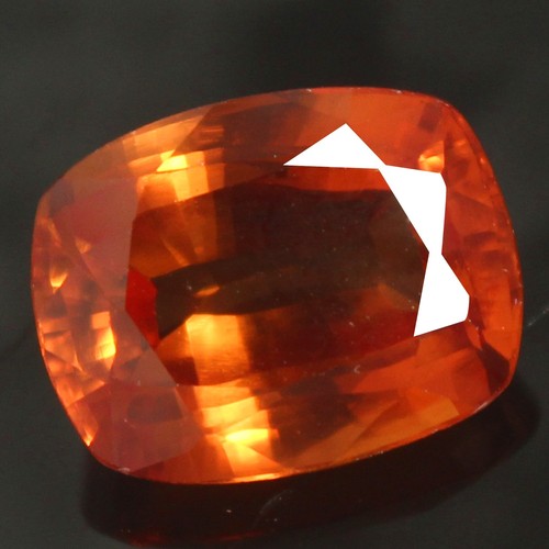 Natural 4.90 Ct Certified Tanzania Orange Tanzanite 11x9 MM Cushion Cut ...