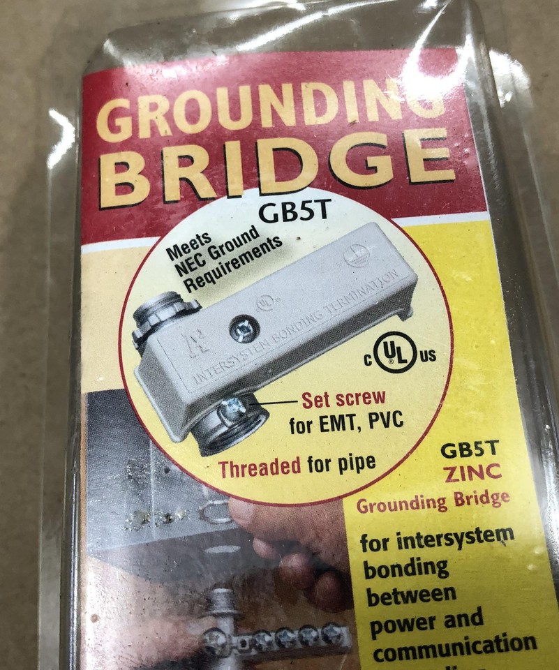 Arlington Grounding Bridge GB5T emt pvc THREADED for Pipe gb5 | eBay