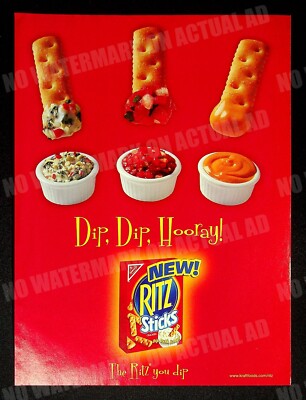 Ritz Sticks Crackers Nabisco 2004 Trade Print Magazine Ad Poster ADVERT ...