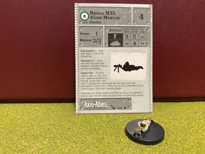 Axis & Allies Miniatures, World War II, Italy, Brixia M35 45mm Mortar ...