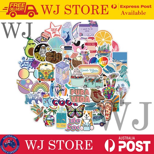 50pcs Cute 9 Fresh Ins Style VSCO Vinyl Decal Stickers Laptop ...