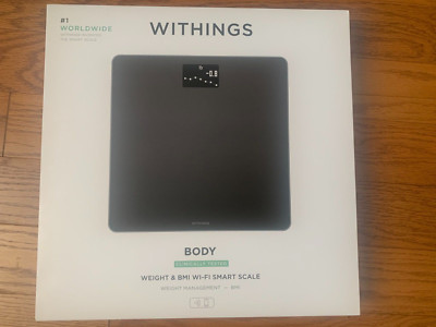 WITHINGS Body Wi-Fi Smart Scale - BMI - Weight -BLACK 3700546702518 | eBay