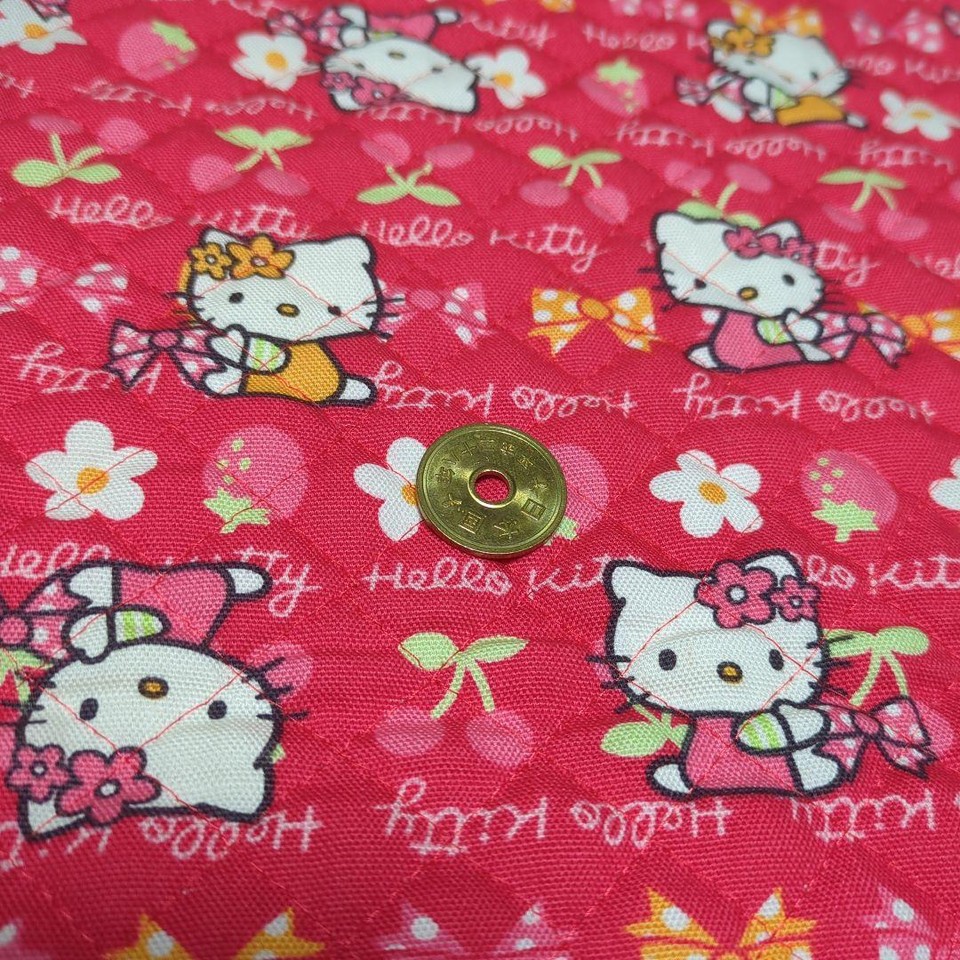 Sanrio Vintage m17 Osusowake Hello Kitty 2001 Quilting Torn Fabric ...
