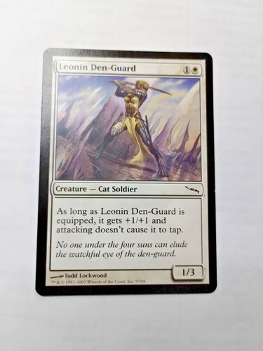 MTG Leonin Den-Guard Mirrodin 9/306 Regular Common - Uncirculated | eBay
