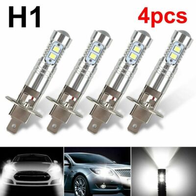 2x Super Bright H1 LED Headlight Kit High Low Beam Fog Driving Bulbs ...