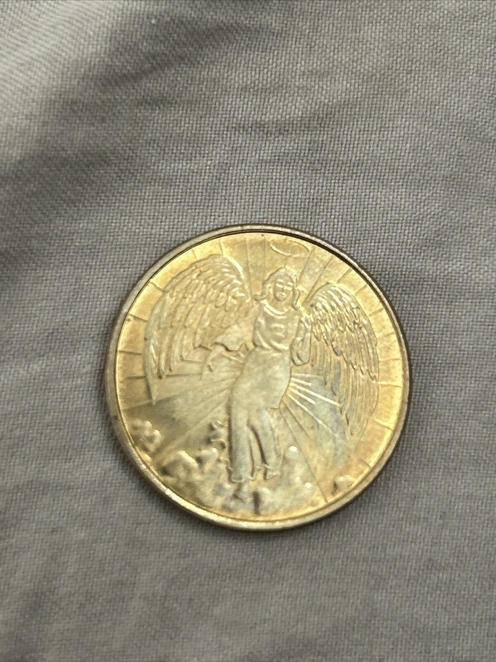 Double Sided Gold Angel Coin - Collector Item | eBay