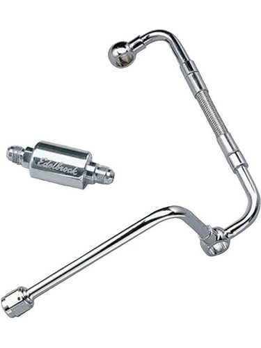 Edelbrock Carburetor Fuel Line 6 AN Male Inlet 5/8-20 in Dual Outlets ...