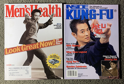 Jet Li Magazine Collection Inside Kung Fu May 2000 and Men’s Health Mag ...