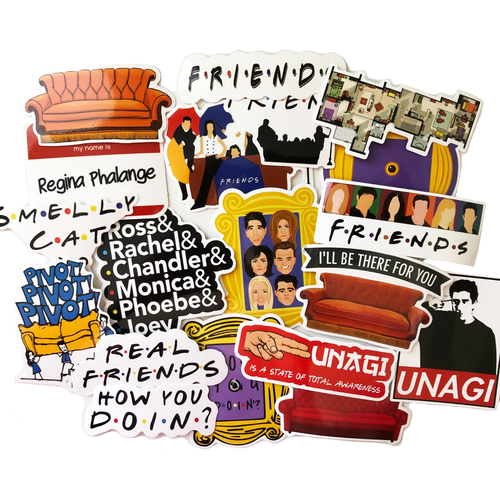 15 Random Friends TV Show Laptop Stickers - Joey Unagi Rachael Phoebe ...