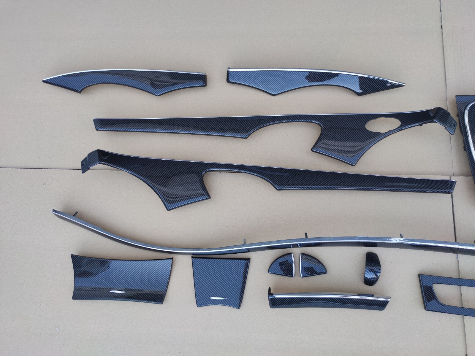 Mercedes Benz E Class W211 Carbon Fiber Interior Trim Set 2003-2009 OEM ...