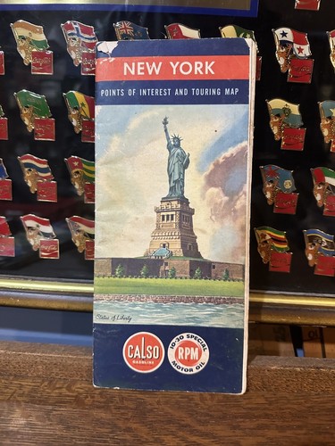 1955 California Oil Company CALSO Road Map: New York USED | eBay