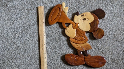 Mickey Mouse wooden wall hanging art - 14" tall (approx) - Great for ...