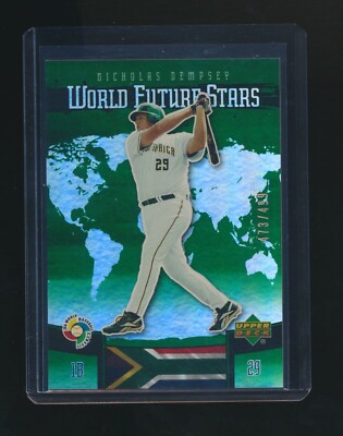 NICHOLAS DEMPSEY 2006 UPPER DECK WORLD FUTURE STARS GREEN PARALLEL 473/ ...