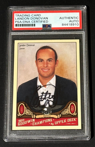 2011 Upper Deck Goodwin Champions Landon Donovan Signed Auto PSA/DNA ...