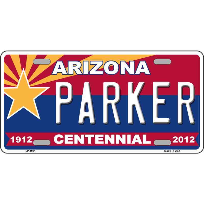 Arizona Centennial Parker Metal Novelty License Plate Tag LP-1931 | eBay