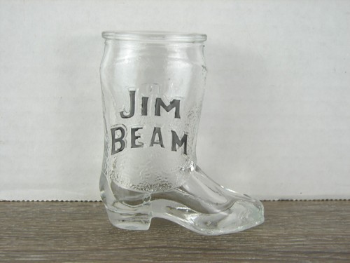 Jim Beam Bourbon Whiskey Kentucky KY Distillery Small Boot Shaped Shot ...