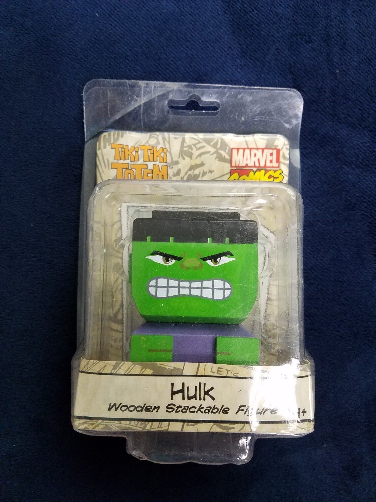 Marvel Comics incredible Hulk tiki Tiki totem wooden Cube | eBay