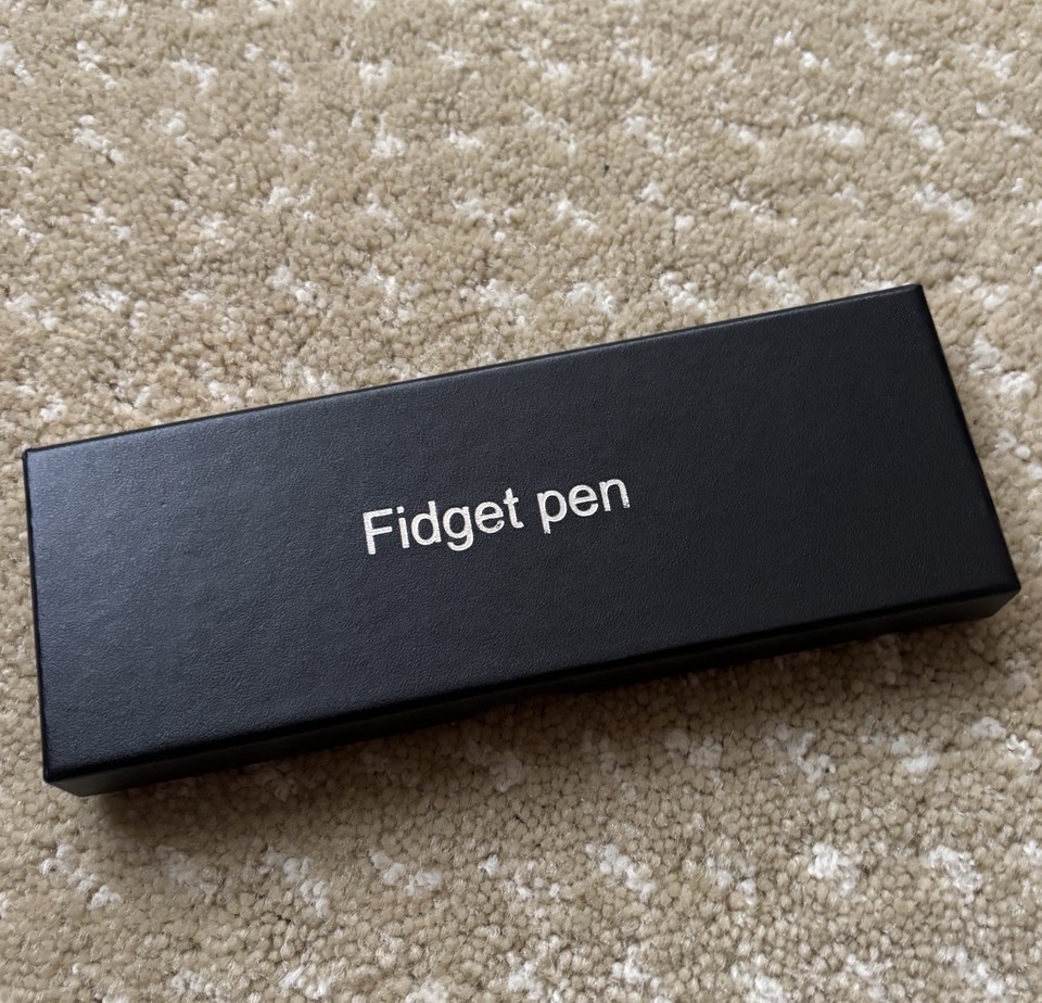 Blue Fidget Pen Toy, Sensory Tool EDC Fidgeting Game for Adults, Cool ...