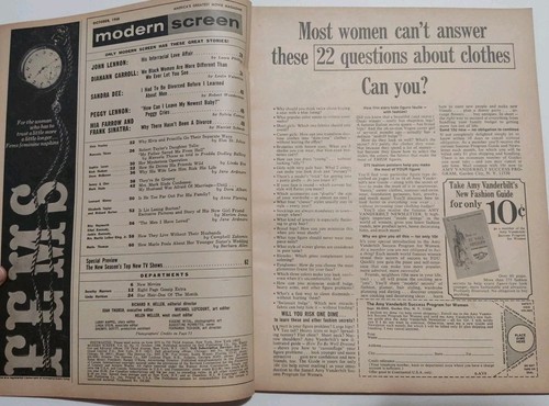 1968 OCTOBER MODERN SCREEN MAGAZINE - LIZ TAYLOR & RICHARD BURTON COVER ...