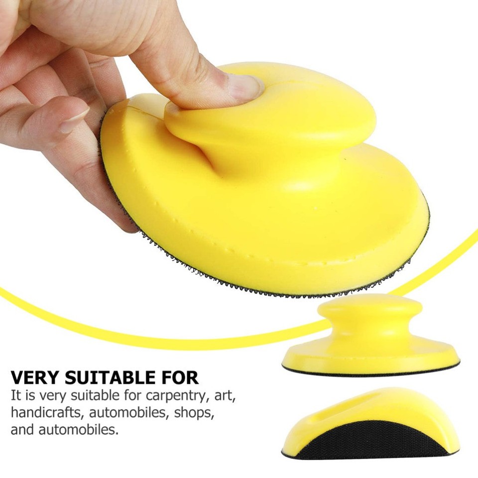 2 Pcs Hand Sanding Blocks Pad Manual Grinding Disc Sandpaper Tool | eBay