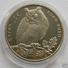 EAGLE OWL - BUBO BUBO Ukraine 2 Hryvnia 2002 Rare Bird Fauna Coin KM ...