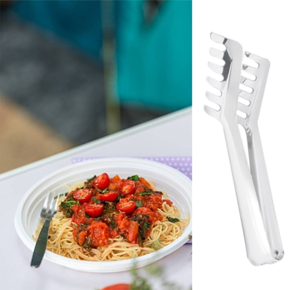 Edelstahl Zangen Pasta Clip Griff Salat Tong für Küche | eBay