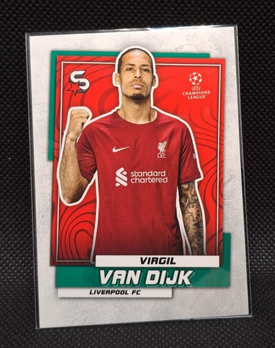Virgil Van Dijk card - Liverpool - Topps UCL Superstars Season 22/23 ...